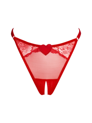 BONBON LINGERIE Griselda Ouvert G-string - Red
