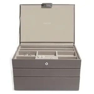 STACKERS Neutrals / Classic Mink Jewellery Box Set Of Three - Brown