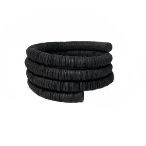 WAIWAI Continuous Coil Cuff Bracelet - Black