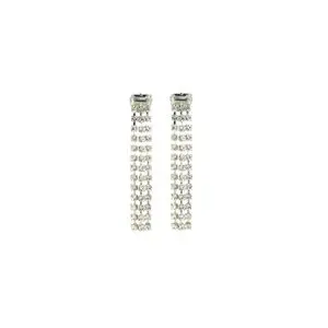 LOTT. GIOIELLI Veronique Earrings Baguette Waterfall S Crystal - Silver