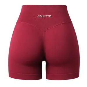CMMTTD Seamless Sculpt Short Burgundy - Red