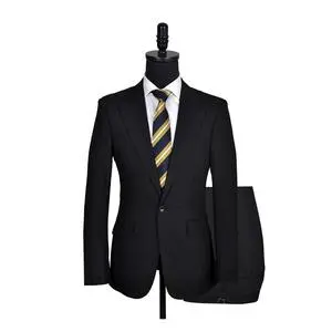 DAVID WEJ Aldo Single Breasted Suit - Black
