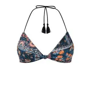 IVY SWIMWEAR Nina Knot Top In Navy - Blue