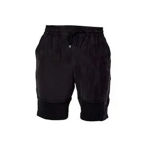 SMART AND JOY Bi-material Casual Shorts - Black