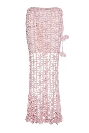 ANDREEVA Vanilla Handmade Knit Skirt