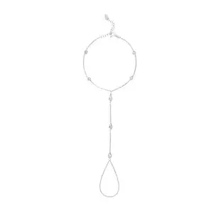 SHYMI Multi Stone Hand Chain - Silver