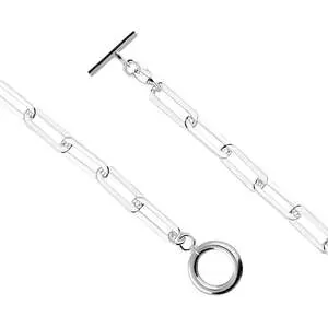 WARE COLLECTIVE Maxi Staple Chain Necklace - Silver
