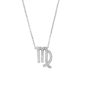 LATELITA Zodiac Star Sign Pendant Necklace Virgo - Silver