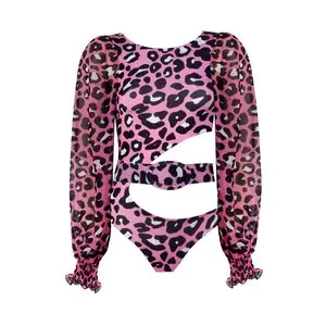 NUR KARAATA Ella Leo Swimsuit - Pink