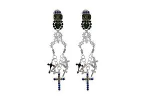 VICKISARGE Black / Silver The Trove Earrings Pierced - Black/silver