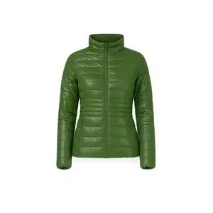 TANTRA SPAIN SL Basic Metallic Anorak With Zipper Closure And Mandarin Collar - Green