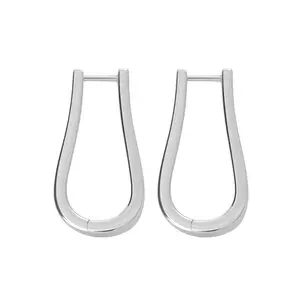 LUCY QUARTERMAINE Solid Sterling Petal Hoops Large - Silver