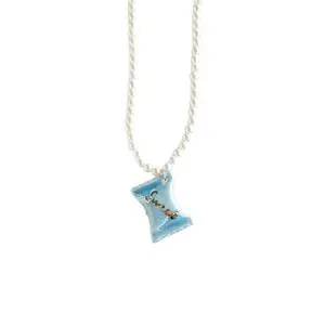 POPORCELAIN Baby Porcelain Sweet Candy Pearl Necklace - Blue