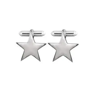 EDGE ONLY Star Cufflinks Sterling - Silver