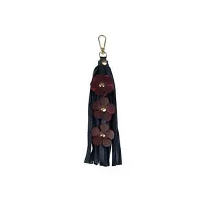 F3ROG BY RANA Blue / Red Burgundy & Navy Triple Flower Keychain - Blue/red