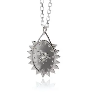 CARTOGRAPHY Rainbow Rider Goddess Iris Rainbow Necklace In Sterling - Silver
