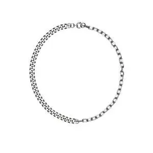 MHART Oval Chain Necklace - Silver