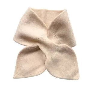 MY LITTLE NATURE Neutrals Cashmere Scarf For Her Color Bow Tie For - Beige