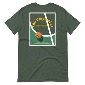 ANCHOR & CREW The Playmaker Basketball Club Organic Cotton T-shirt - Green