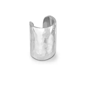 DOWER & HALL Long Curved Nomad Ear Cuff In Sterling - Silver