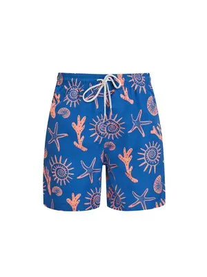 ROBERT & SON BEACHWEAR LTD Navy Sea Life Swim Shorts - Blue