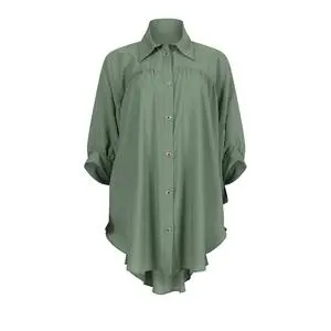 CLOTHES BY LOCKER ROOM Oversized Shirt - Green