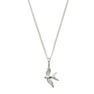 CHARLOTTE'S WEB JEWELLERY Swallow In Flight Necklace - Silver