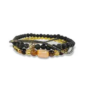 JAREDJAMIN Cadence Bracelet Set - Black