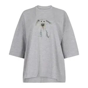 CLOTHES BY LOCKER ROOM Oversized Graphic T-shirt - Grey