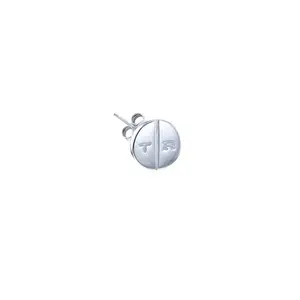 TRUE ROCKS Sterling Round Pill Stud - Silver