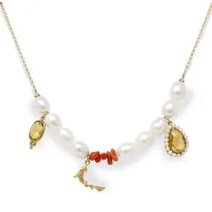 VINTOUCH ITALY Red / Gold / Yellow Goldfish Lucky Charm Necklace - Red/gold/yellow