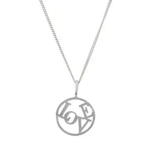 KATIE MULLALLY Love Medallion Sterling Necklace - Silver