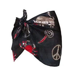 GEEGEE COLLECTION Super Rocker Silk Beach Skirt