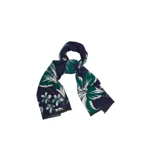Saachi Floral Reversible Lily Scarf - Blue