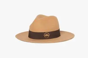 GIODORO Alvossi Fedora Felt Hat With Ribbon - Brown