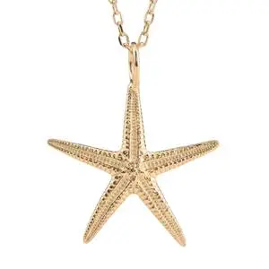 DAINTY LONDON Maxi Starfish Necklace - Gold