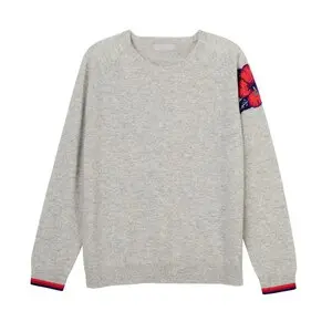 COVE Hibiscus Cashmere Jumper - Grey