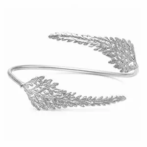 MOTHER NATURE JEWELRY Fern Leaf Cuff, Handmade Bracelet Nature Jewelry, Sterling - Silver