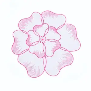 KM HOME COLLECTION Floral Placemat Set - Pink