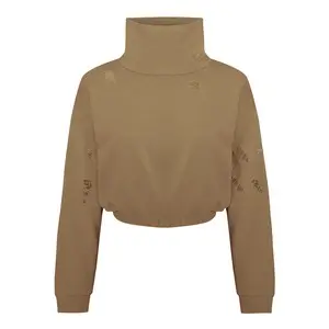PCFG Destroyed High Neck Sweat Covert - Green