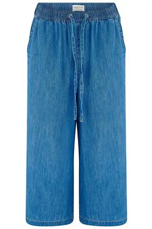 SUGARHILL BRIGHTON Annemarie Cropped Trousers, Mid Denim