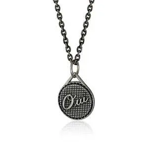 CARTOGRAPHY Grey / Silver Oui Oui Oui Yes Yes Yes Necklace In Sterling Silver - Grey/silver