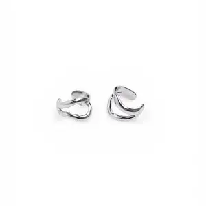 MISS CECILIA Flow Ear Cuff - Silver