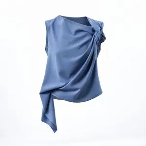 LENDROP STUDIOS Laurent Twisted Top - Blue