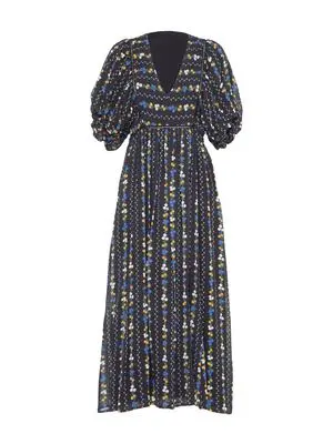 ROSE & NANCY Kiri Floral Printed Maxi Dress