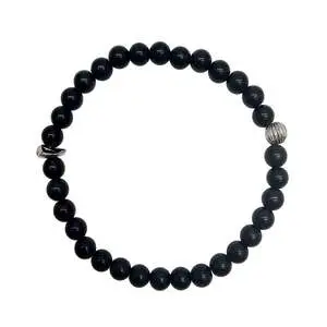 FARRA Obsidian Flexible Bracelet - Black