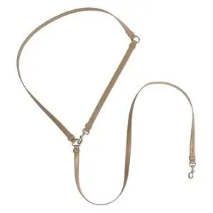 ALECOO Neutrals Classy Dog Leash Adjustable Taupe Silver - Gray