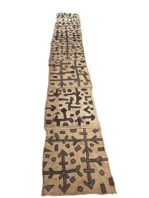 Botanical Boys Neutrals / Antique Kuba Cloth Tr Eighty Six Two