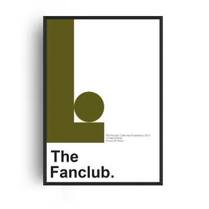 FANCLUB The Abstract Olive Giclée Art Print A2 - Green