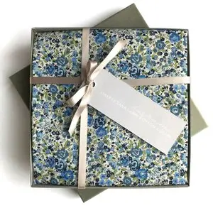 LIME TREE DESIGN Emma & Georgina Headscarf Made With Liberty Fabric - Blue